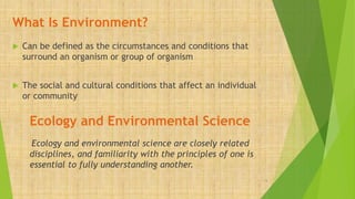 ENVI- 1 introduction | PPTX