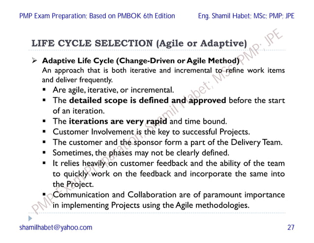 PMP Chapter 1 of 6 introduction (Based on PMBOK 6th edition) | PDF