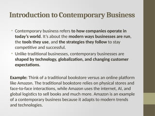intro to Contemporary trends of business and economics | PPTX