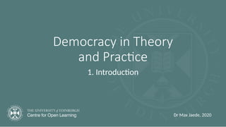 1-Introduction about democracy and where it is necessary and why | PPTX