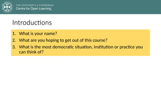 1-Introduction about democracy and where it is necessary and why | PPTX