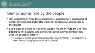 1-Introduction about democracy and where it is necessary and why | PPTX