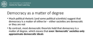 1-Introduction about democracy and where it is necessary and why | PPTX