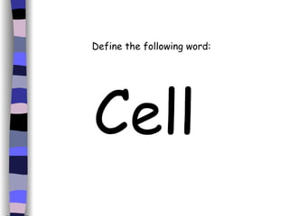 1. Introduction To Cells | PPT