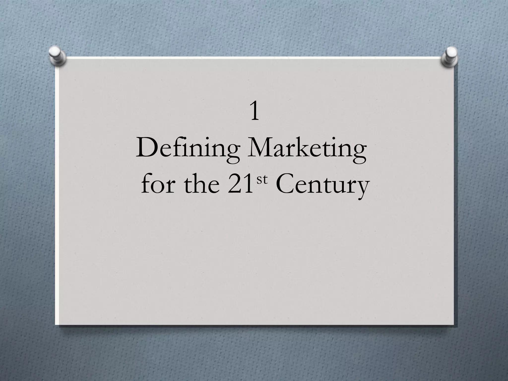 Introduction to Marketing Management | PPT
