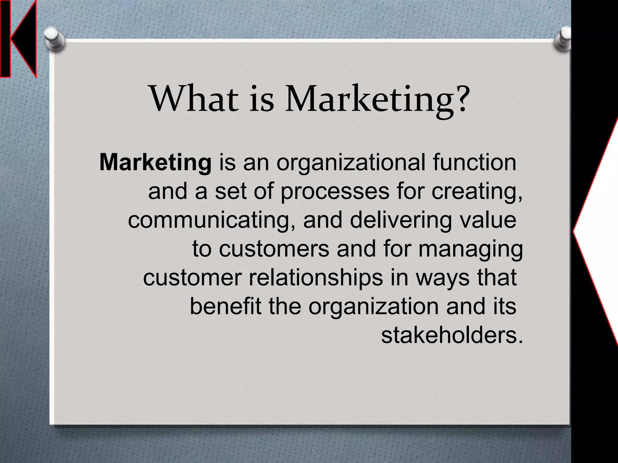 Introduction to Marketing Management | PPT