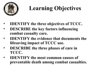 Introduction-to-tccc (Tactical Combat Casualty Care) | PPTX