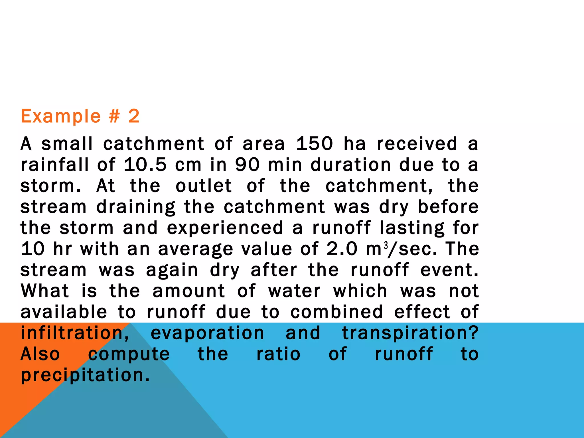 Hydrology introduction ( catchment area) | PPT