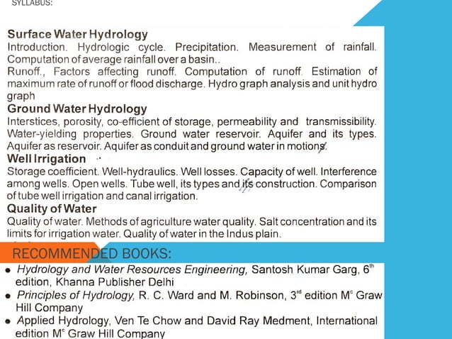 Hydrology introduction ( catchment area) | PPT