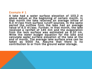 Hydrology introduction ( catchment area) | PPT