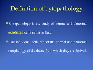 introduction of cytopathology | PPT