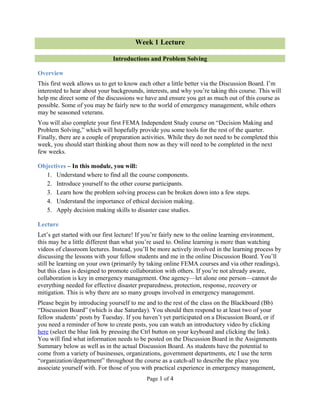 1. introductions and problem solving | PDF