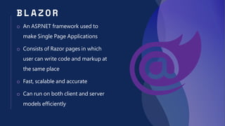 #1 | Introduction to Microsoft Blazor | Sameer Siddiqui | PDF