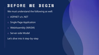 #1 | Introduction to Microsoft Blazor | Sameer Siddiqui | PDF