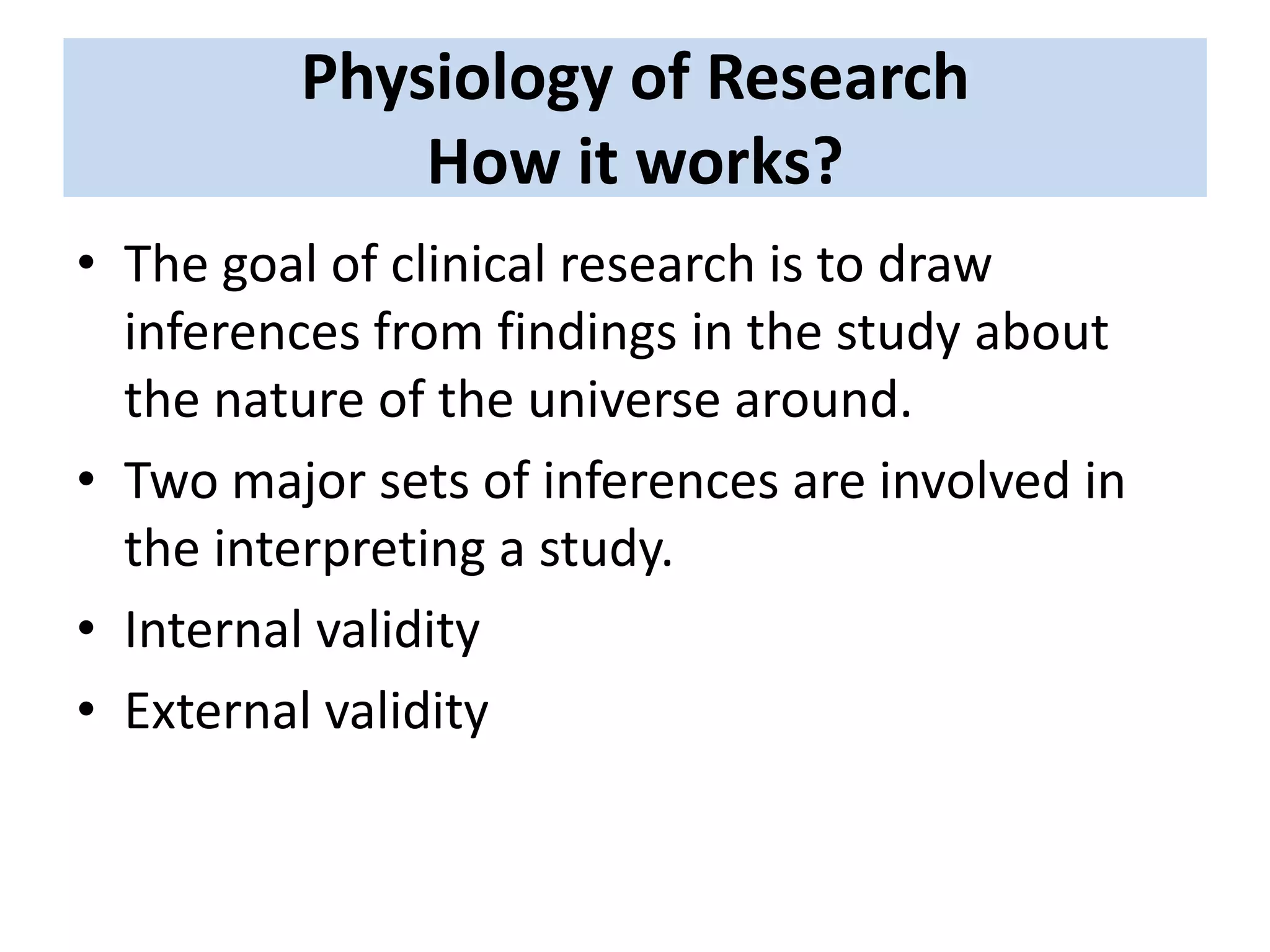 Introduction to clinical research | PPTX