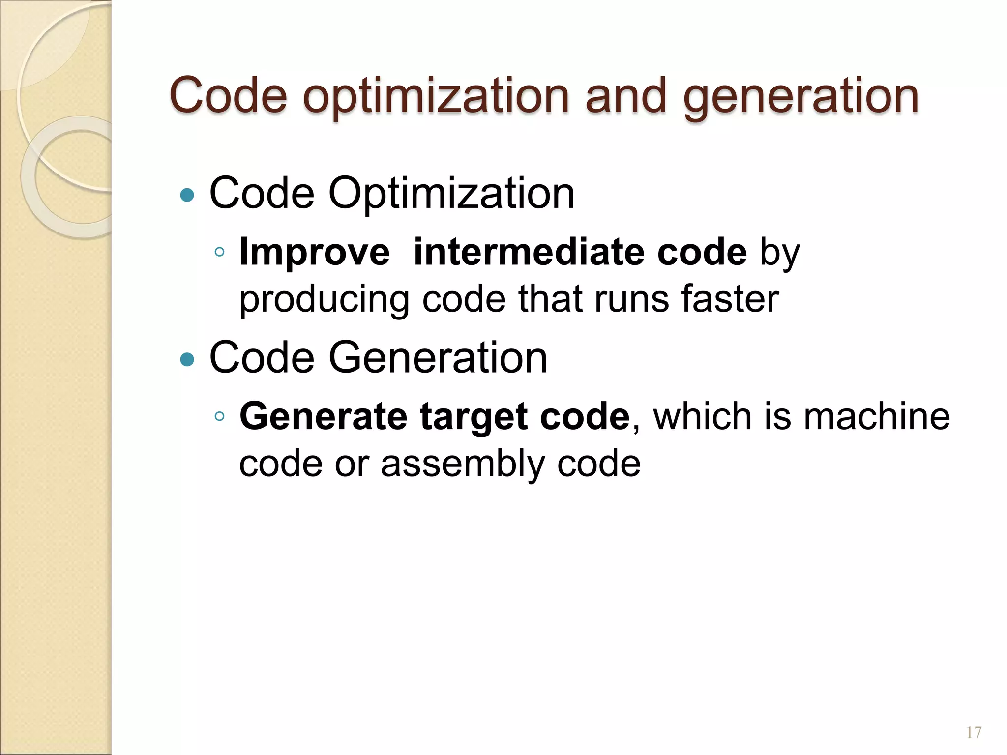 1 - Introduction to Compilers.ppt | Programming Languages | Computing