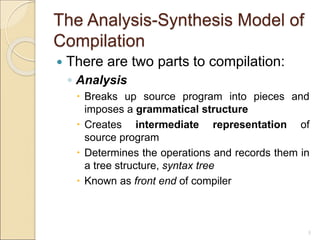 1 - Introduction to Compilers.ppt | Programming Languages | Computing