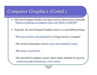 CG - Introduction to Computer Graphics | PDF