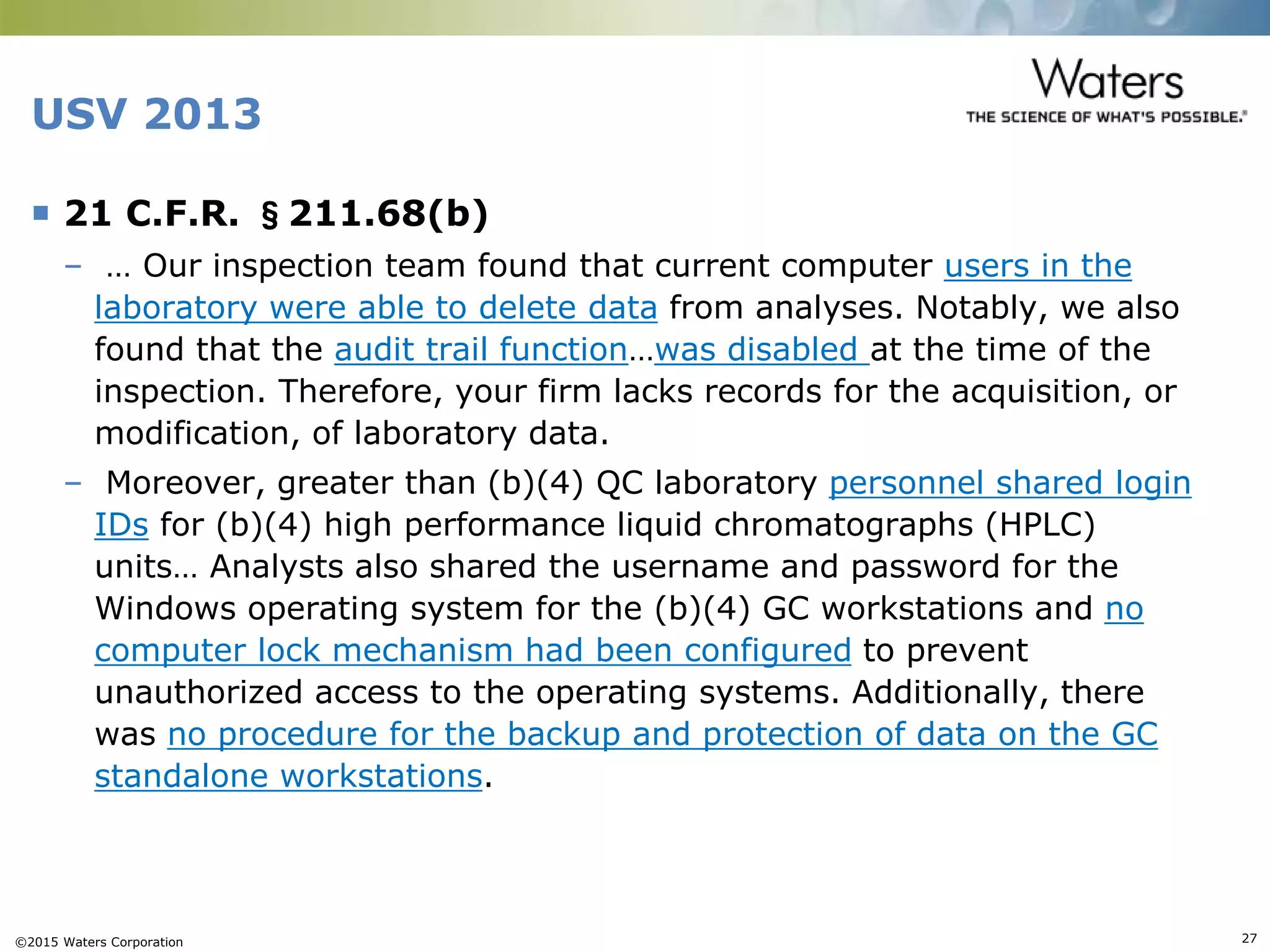 1 - Introduction to Computerized Systems Validation - for review.pptx