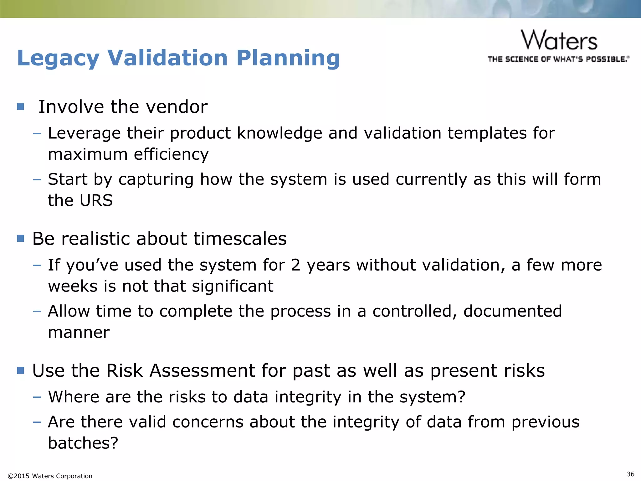 1 - Introduction to Computerized Systems Validation - for review.pptx
