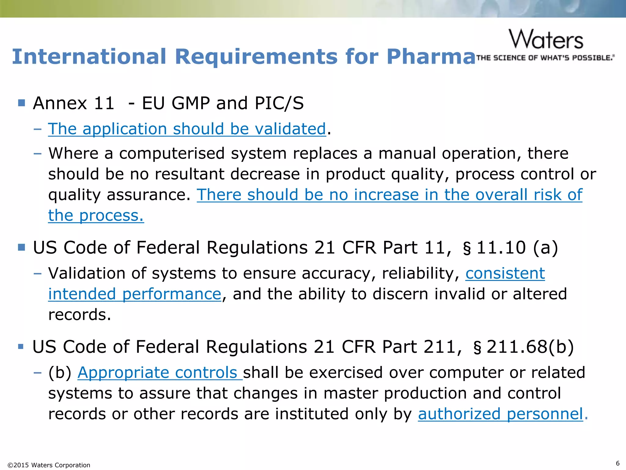 1 - Introduction to Computerized Systems Validation - for review.pptx