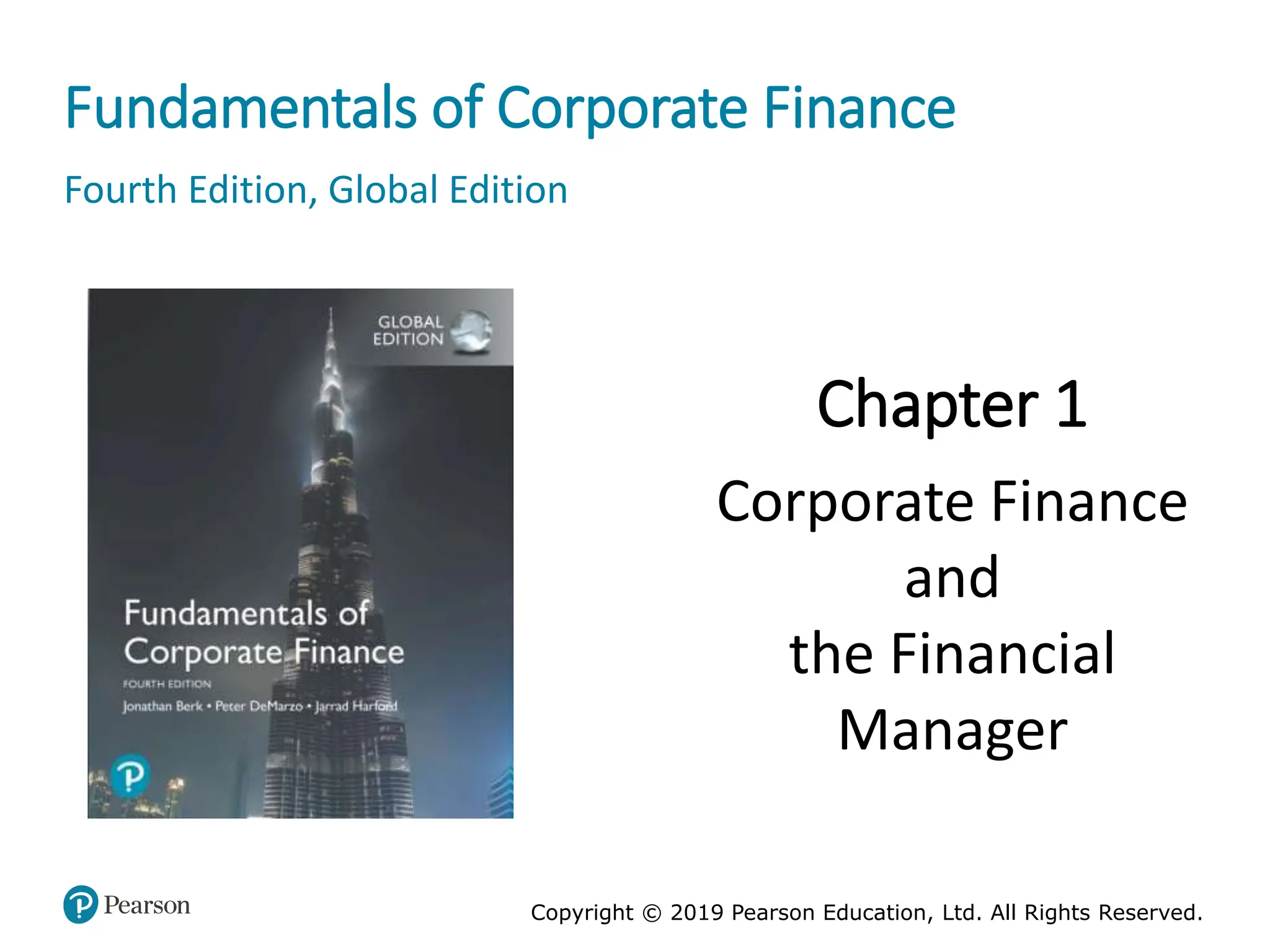 Introduction to Corporate Finance Chapter 1 | PPTX
