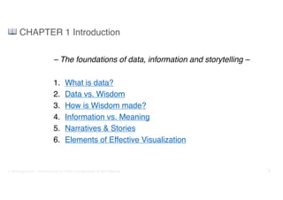 1 introduction to data visualization & storytelling chapter 1 slides | PPT