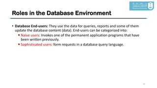 1-introduction to DB.pdf | Databases | Computer Software and Applications