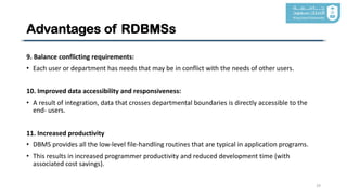 1-introduction to DB.pdf | Databases | Computer Software and Applications