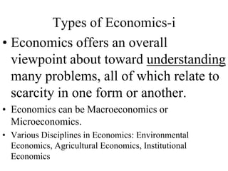 1.introduction to economics | PPT