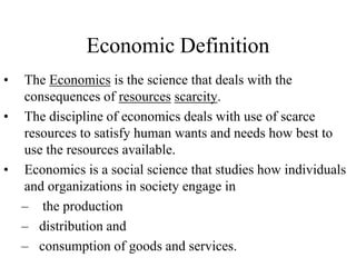 1.introduction to economics | PPT