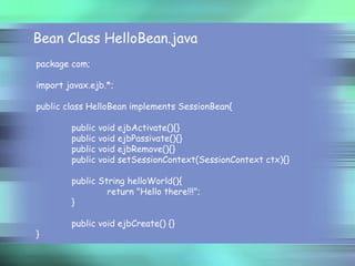 1-introduction to ejb | PPT