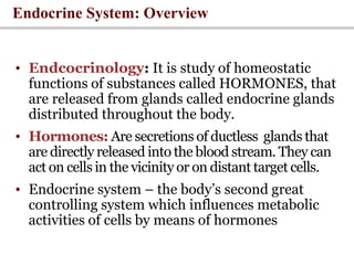 1-Introduction to Endcrine System Endocrine Disorder | PPT