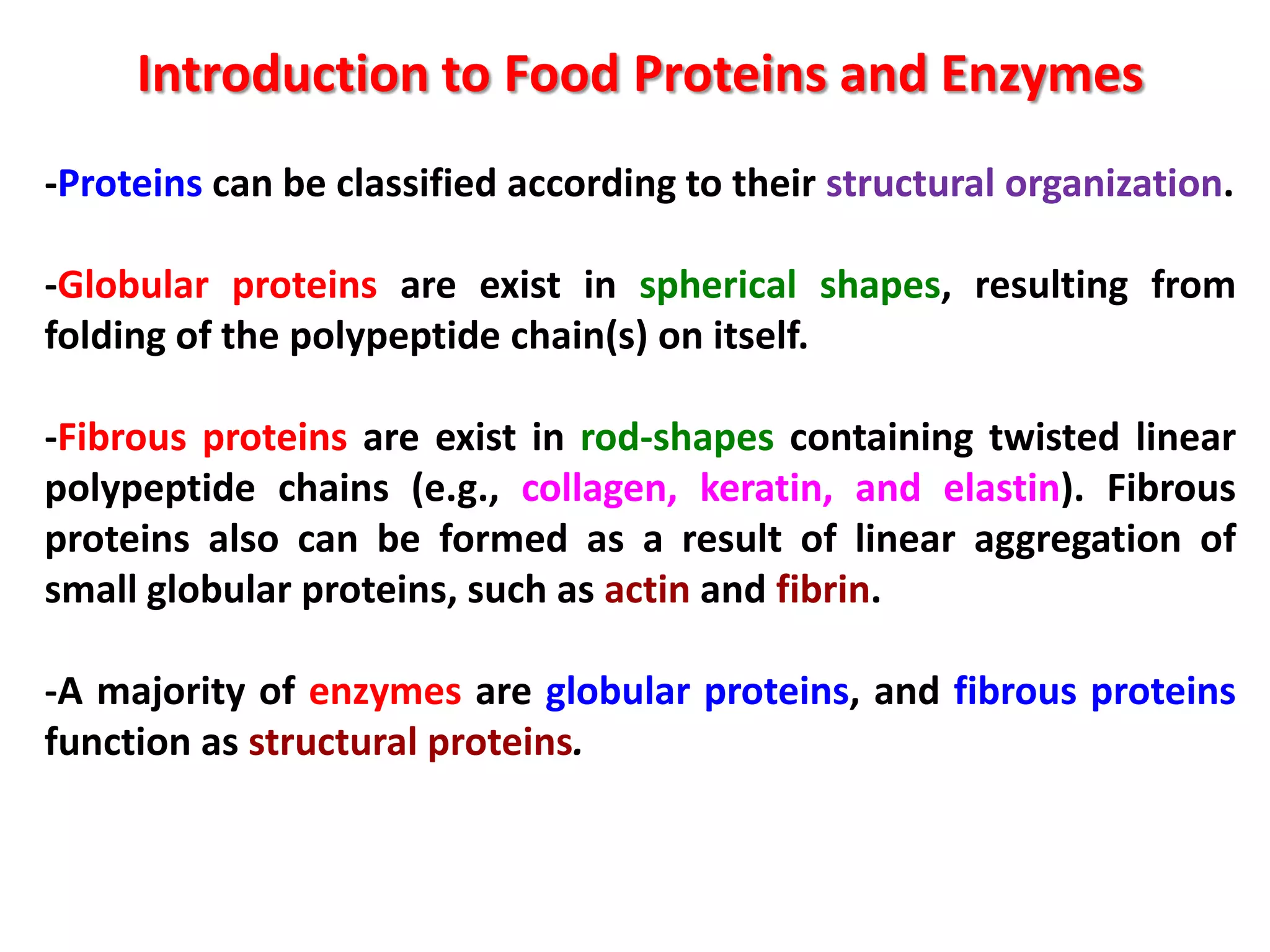Introduction to Food Proteins | PDF