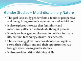 1 - Introduction to Gender studies .pptx