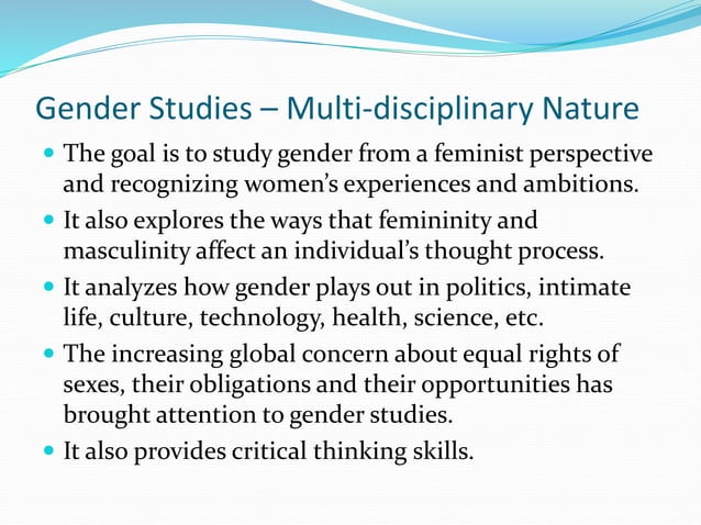 1 - Introduction to Gender studies .pptx