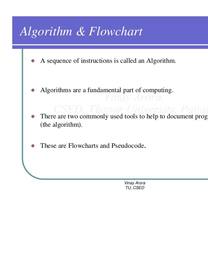 C Prog. - Introduction to Hardware, Software, Algorithm & Flowchart