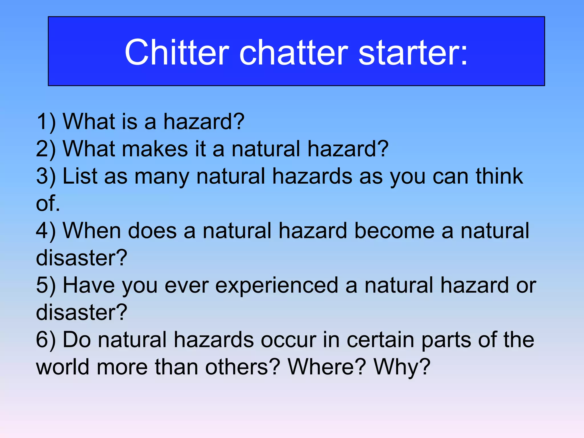1.introduction to hazard scales and mapping | PPTX