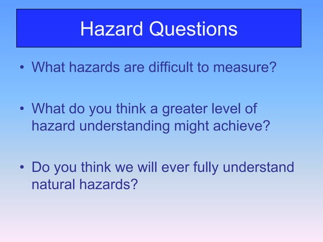 1.introduction to hazard scales and mapping | PPTX | Geography | Science