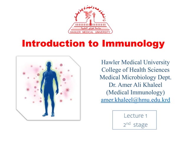 Introduction to Immunology | PPT | Infectious Diseases | Diseases and ...