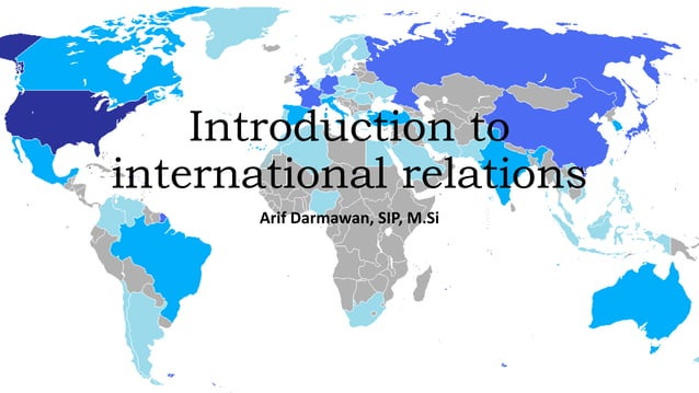 1 introduction to international relations | PPTX | Politics