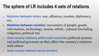 1 introduction to international relations | PPTX