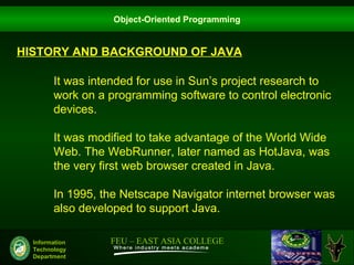 1 introduction to java technology | PPT