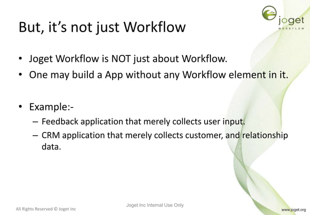 Joget Workflow v5 Training - Module 1 - Introduction to Joget Workflow | PPTX