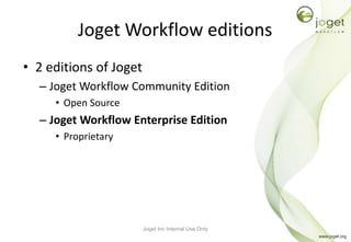 Joget Workflow v5 Training - Module 1 - Introduction to Joget Workflow | PPTX