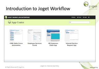 Joget Workflow v5 Training - Module 1 - Introduction to Joget Workflow | PPTX