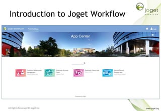 Joget Workflow v6 Training Slides - 1 - Introduction to Joget Workflow | PPT