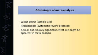 Introduction to meta-analysis (1612_MA_workshop) | PPTX