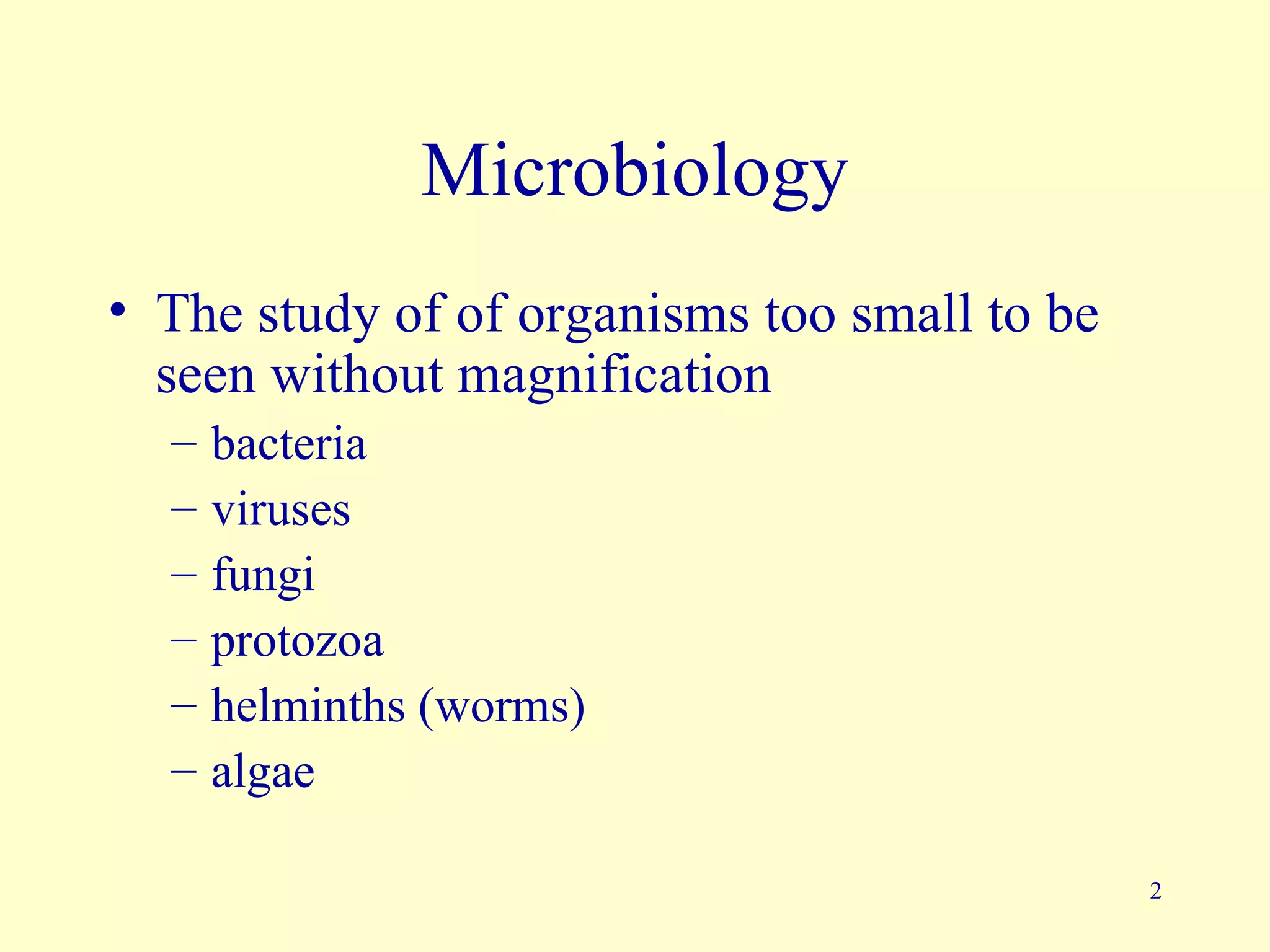 1 introduction to microbiology | PPT
