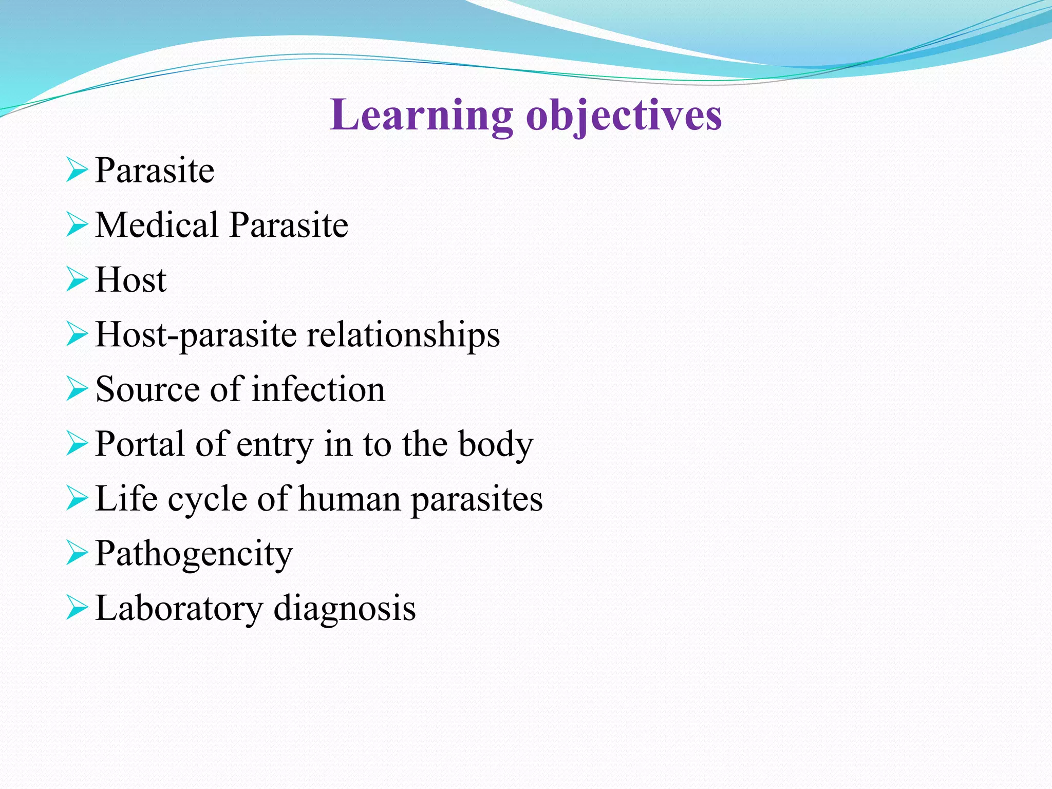 1 introduction to parasitology | PPTX